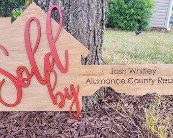 Realtor Key Sign | Etsy