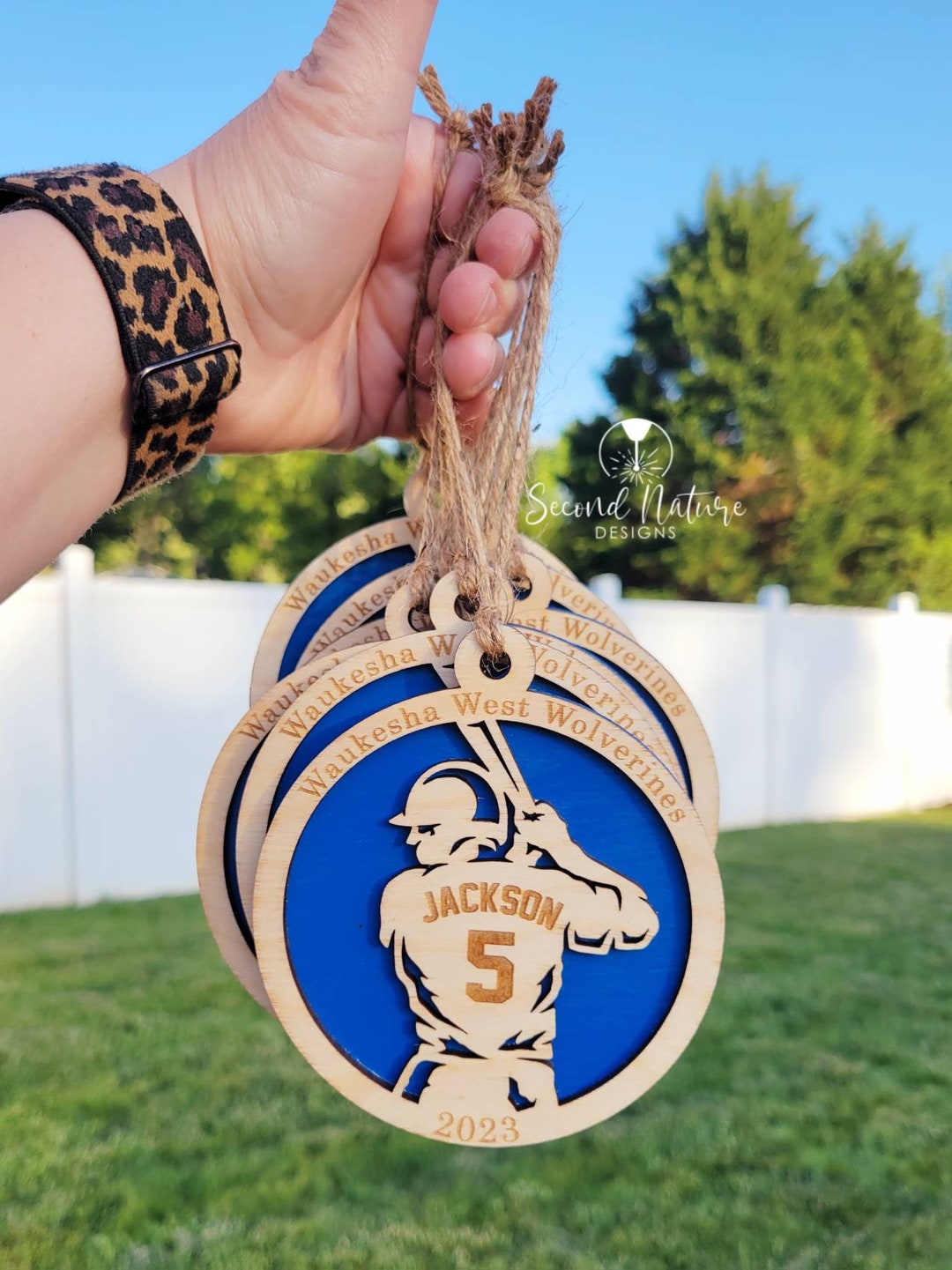 Personalized Baseball Ornaments/ Baseball Jersey Christmas Ornament ...