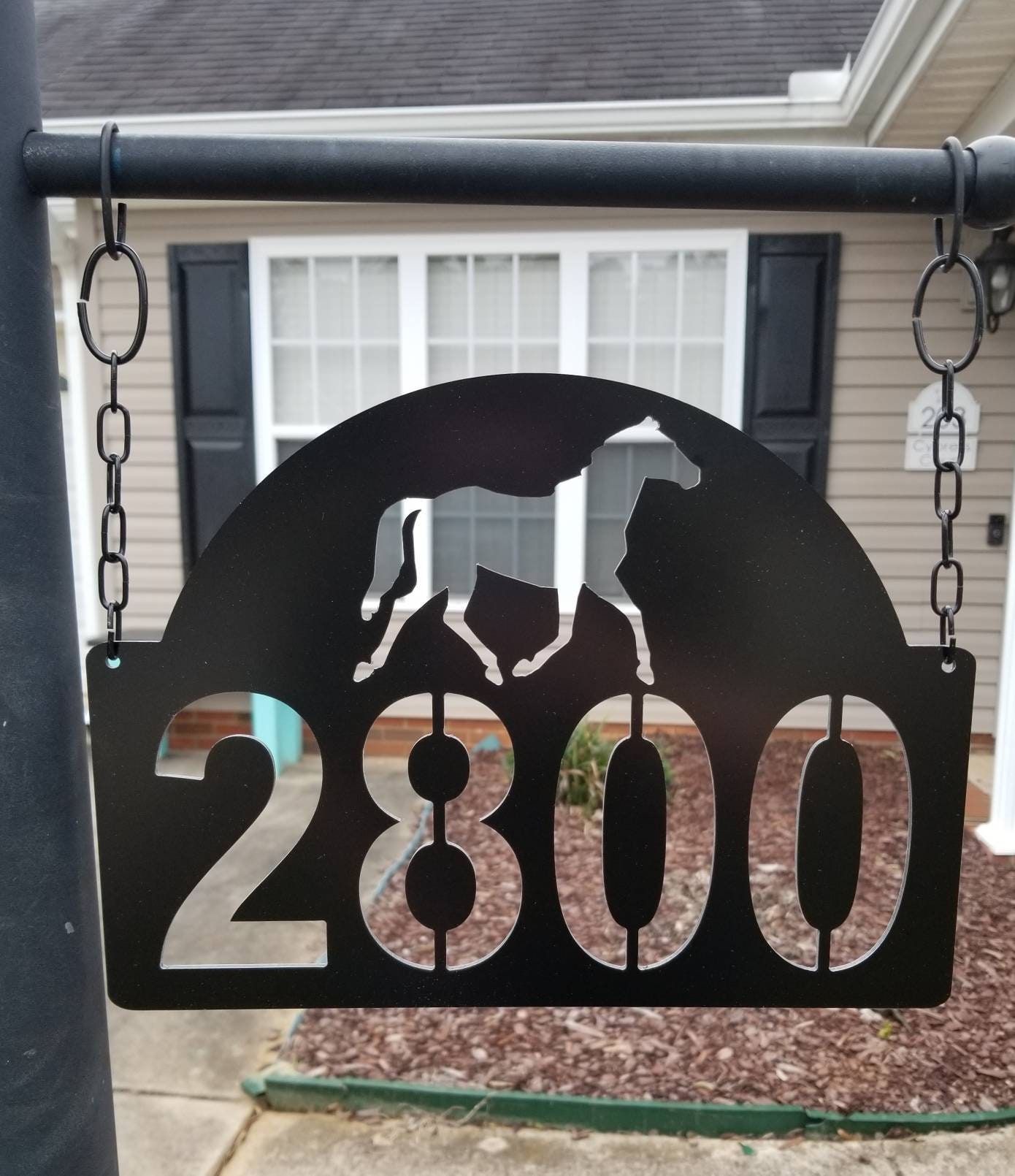 Acrylic Lamp Post Sign | Lamp Post Address Plaque | House Number Sign ...