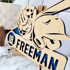 Personalized Baseball Sign / Baseball Trophy Plaque / Custom Senior ...