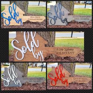 Personalized Wood Realtor Sign / Wooden Real Estate Agent Sign ...