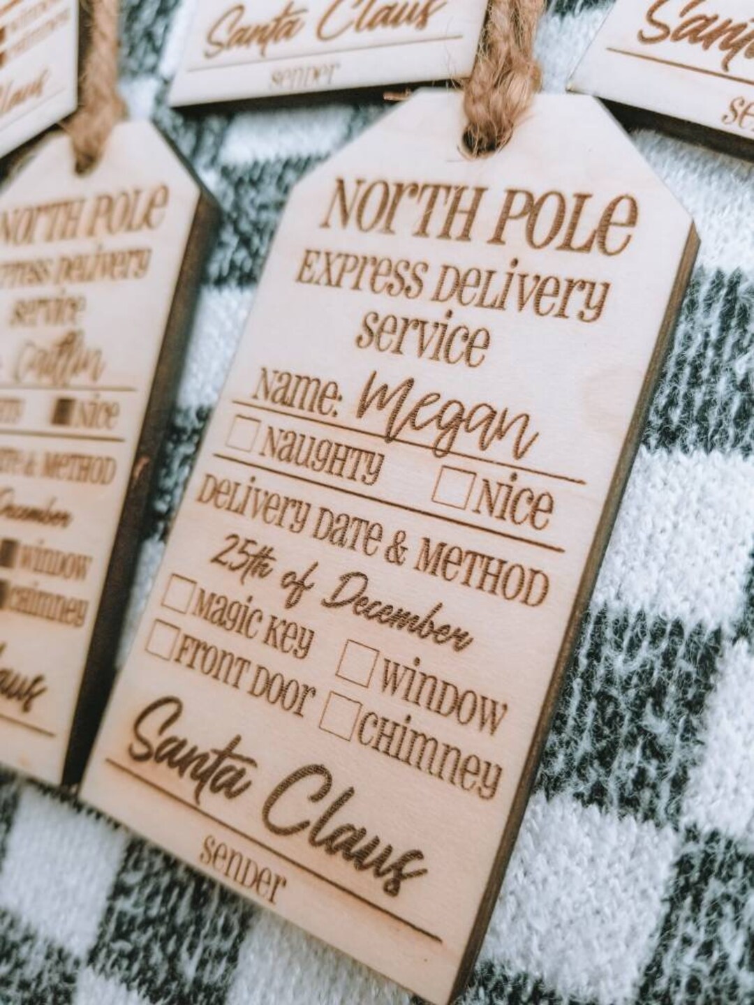 Personalized Christmas Tag / Christmas Present Name Tag / Christmas ...