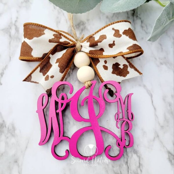 4 Initial Monogram - Etsy