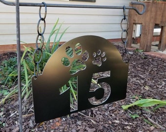 Lamp Post Number Sign - Etsy