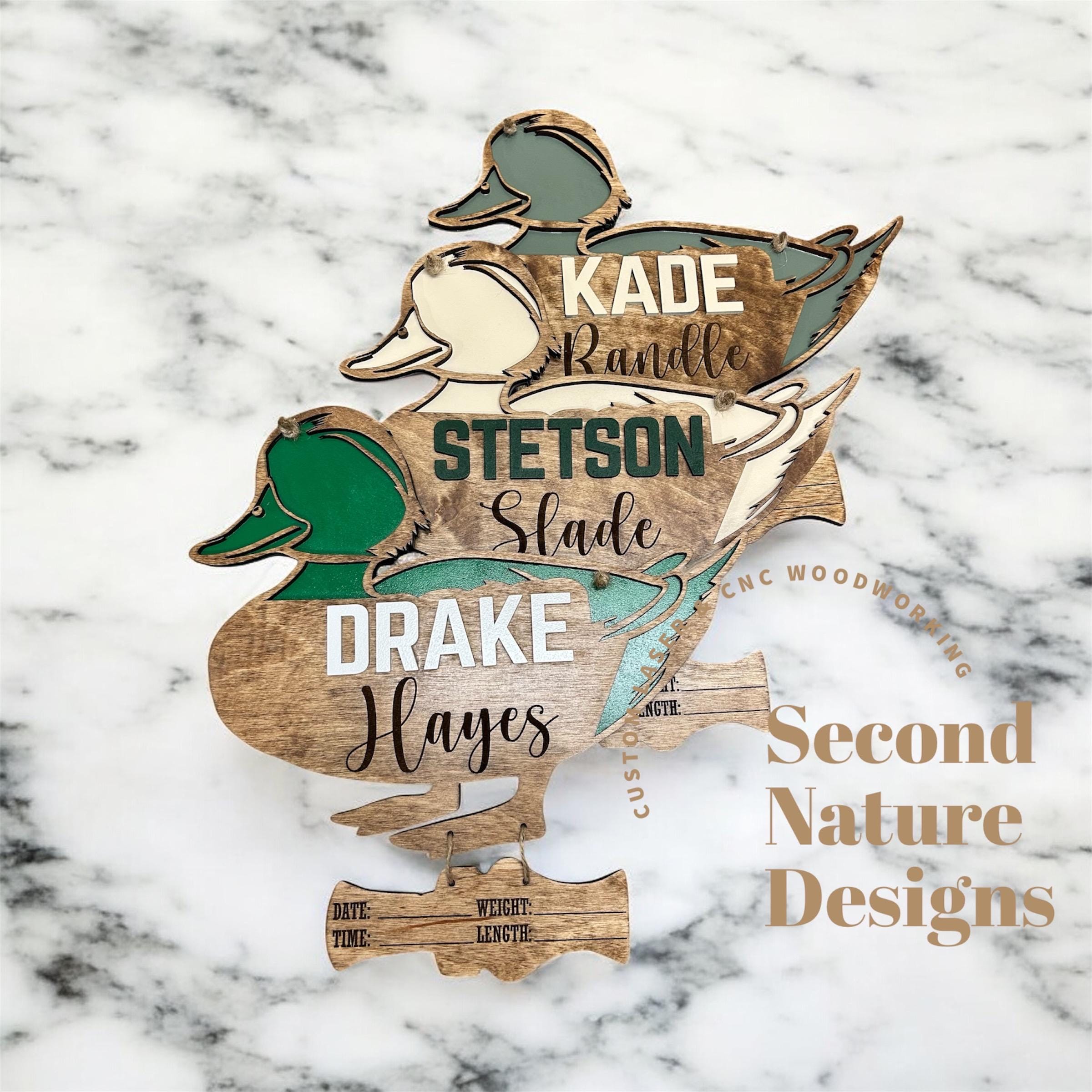 Baby Boy Duck Birth Stats Sign / Nursery Announcement / Newborn ...