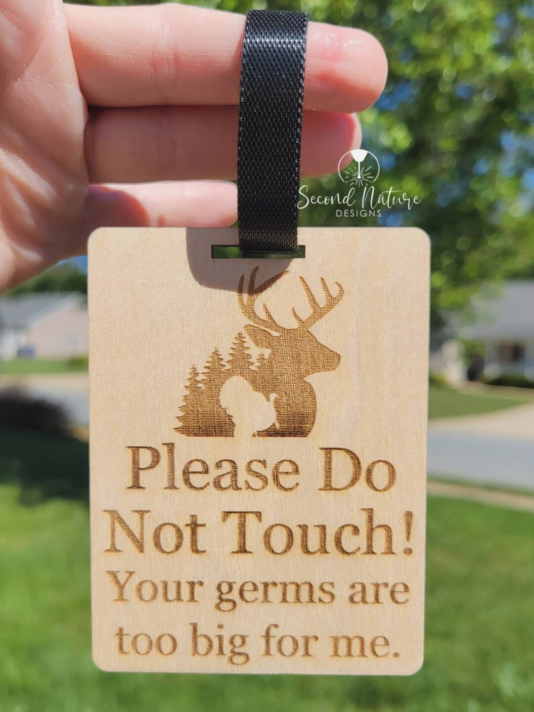 Deer Antler Please Do Not Touch Tag / New Baby Car Seat Tag / No ...