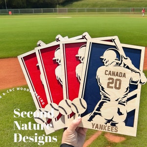 Personalized Baseball Sign / Baseball Trophy Plaque / Custom Senior ...