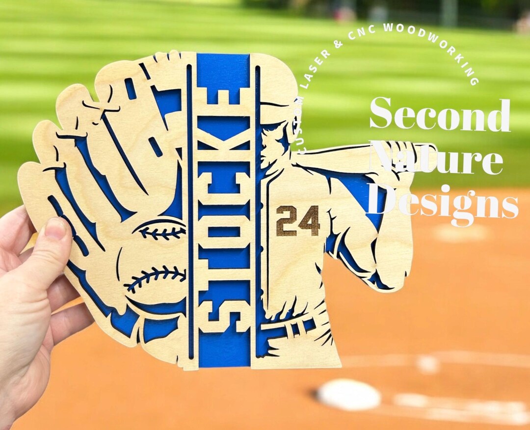 Personalized Baseball Sign / Baseball Trophy Plaque / Custom Senior ...