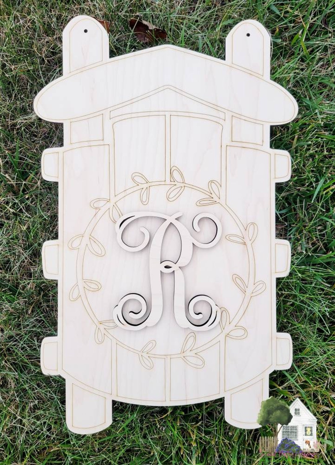 Unfinished Decorative Holiday Sled Kit, Christmas Porch Sled Sign ...