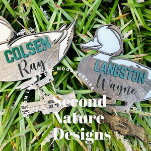 Baby Boy Duck Birth Stats Sign / Nursery Announcement / Newborn Pic ...