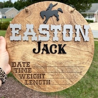 Western Baby Announcement - Etsy