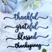 Thanksgiving Plate Words Fall Plate Decor Plate Decorations ...