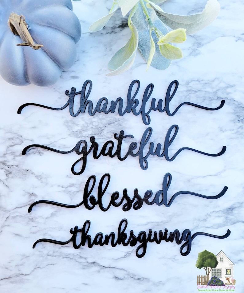 Thanksgiving Plate Words Fall Plate Decor Plate - Etsy