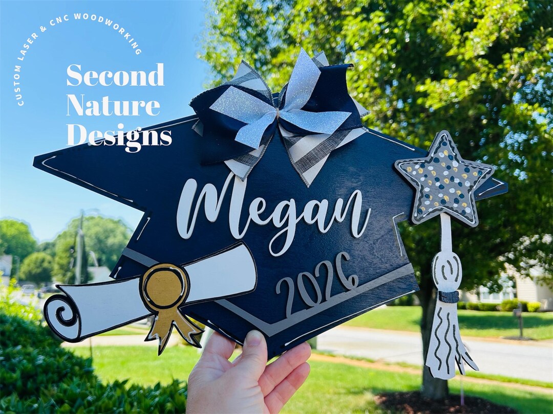 2026 Graduation Announcement Door Hanger | Graduation Cap Decoration ...