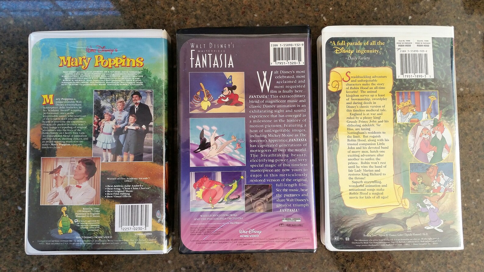 1990s Walt Disney VHS Tape Lot 3 Movie Videos: Mary Poppins | Etsy