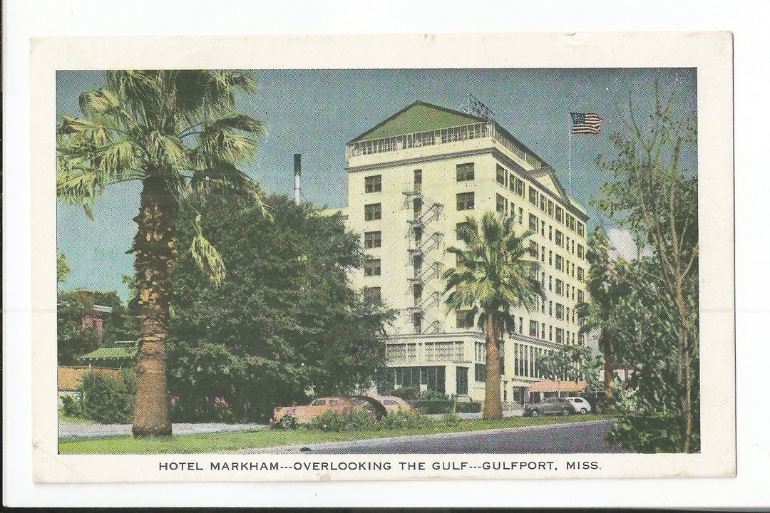 1930s Whiteborder WB Postcard View of Hotel Markham Overlooking the ...