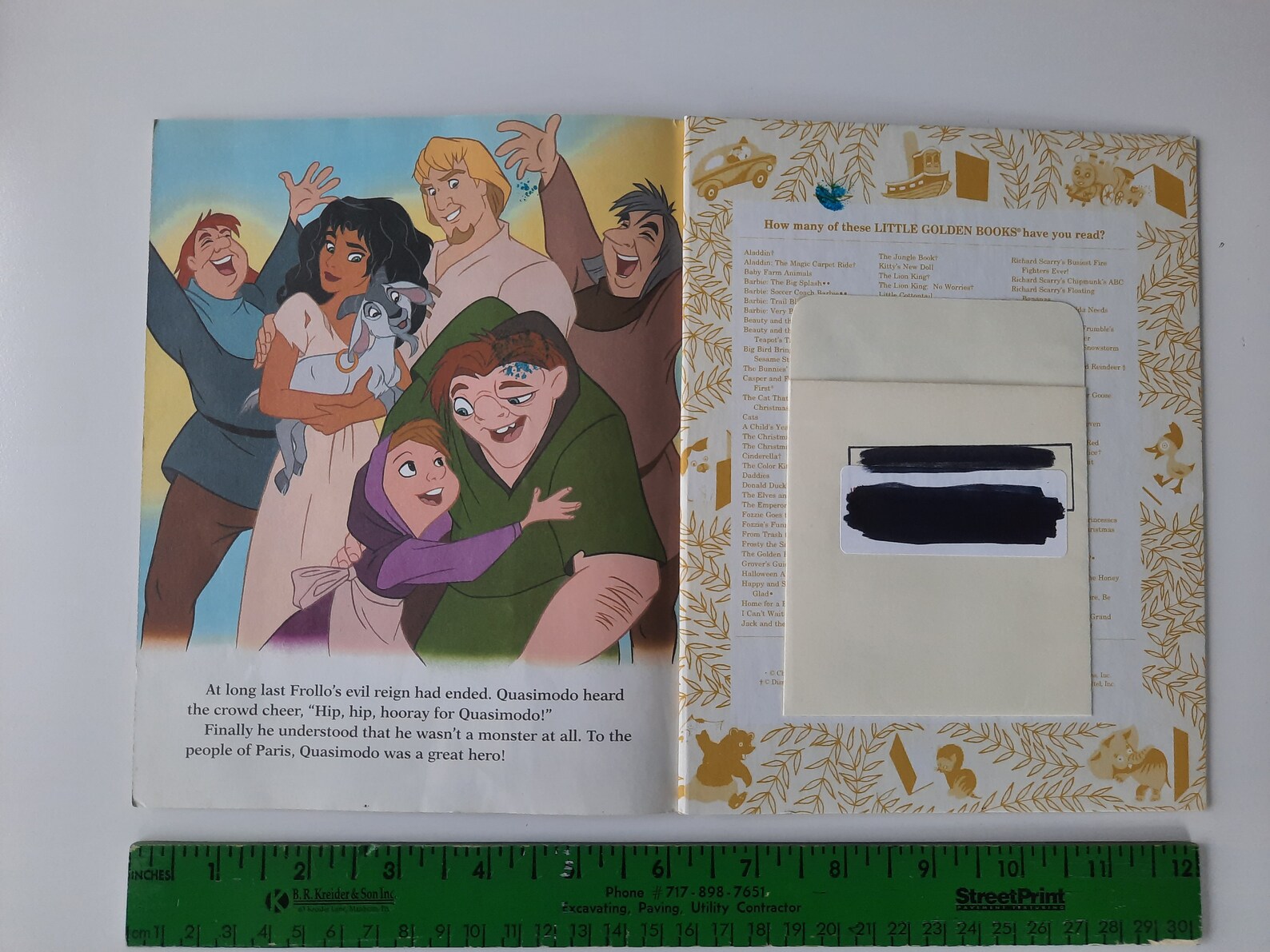 1996 Little Golden Book: Walt Disney's the Hunchback - Etsy