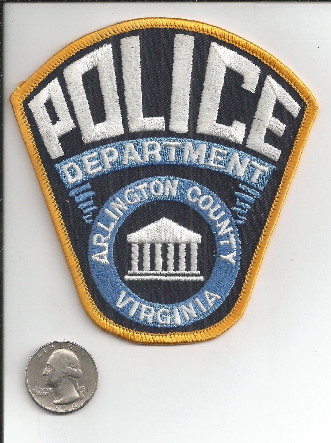 Vintage Official Authentic Police Patch: Police Department, Arlington ...