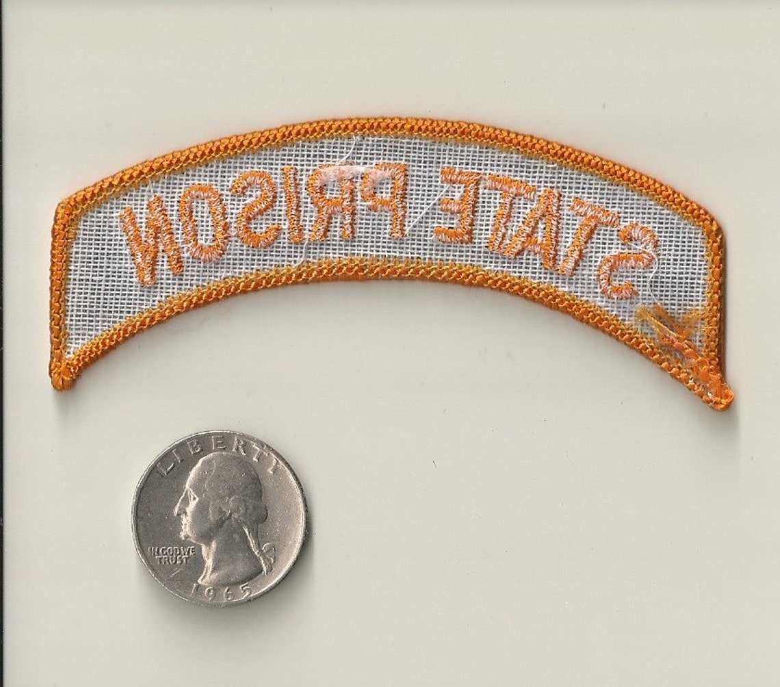 Vintage State Prison Patch ~ 3.5" in Length, State Prison Guard ~ Law ...