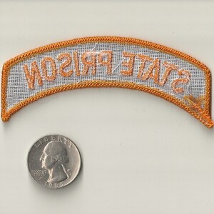 Vintage State Prison Patch ~ 3.5" in Length, State Prison Guard ~ Law ...