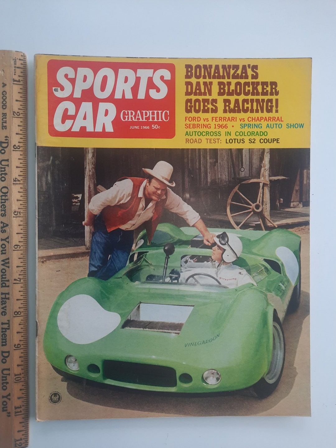 Sport Car Graphic Magazine, Issue: June 1966 Bonanza's Dan Blocker Goes ...