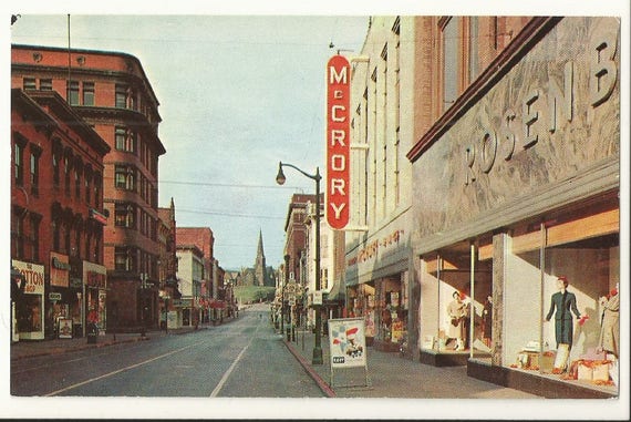 Downtown Shopping Baltimore Maryland 1950s Baltimore Edmondson