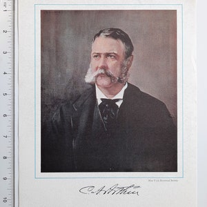 Vintage Original 1965 Print of United States U.S. President Chester A ...