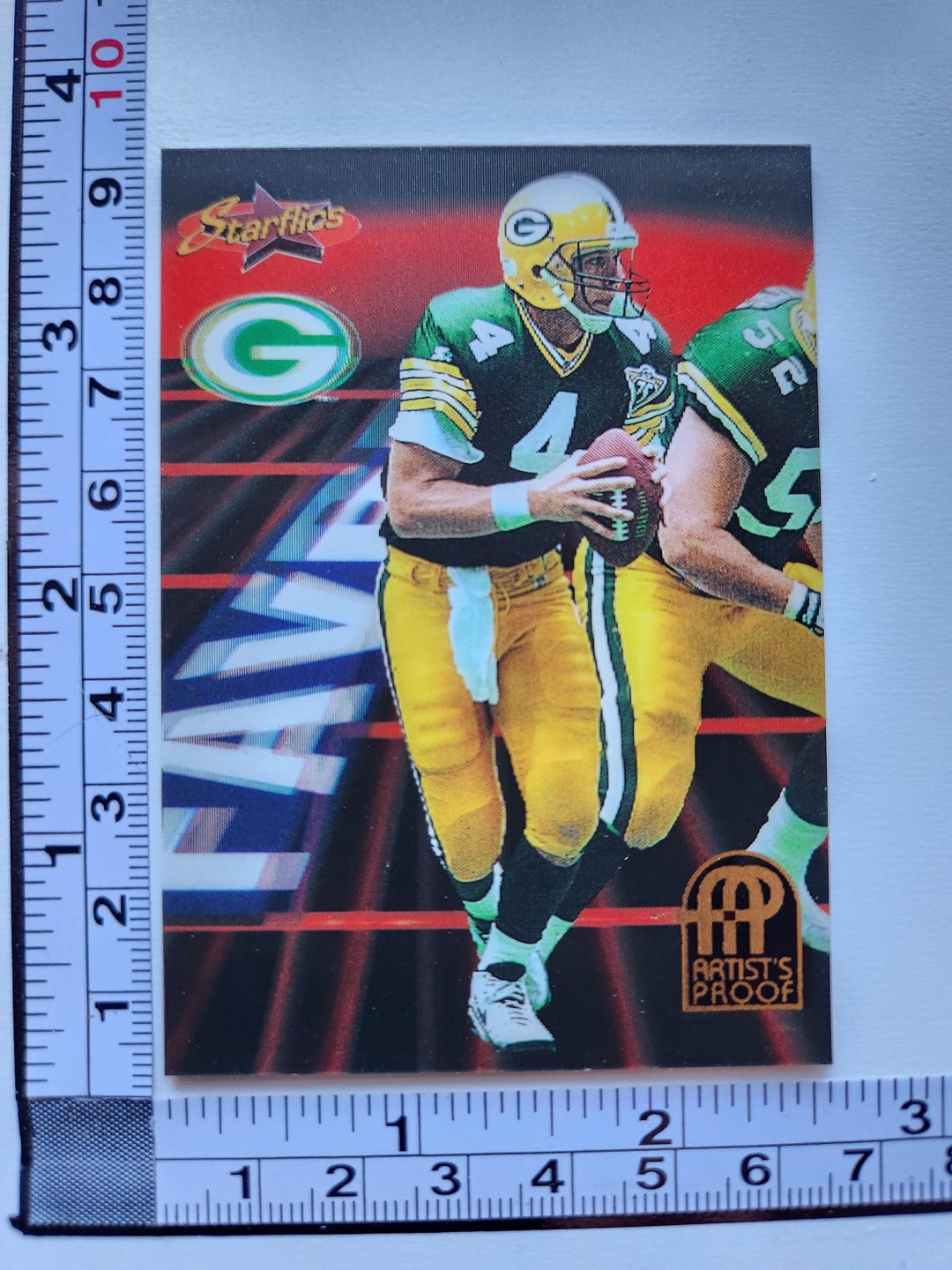 1994 Brett Favre, Pinnacle Sportsflics Artist Proof Parallel Card # 183 ...