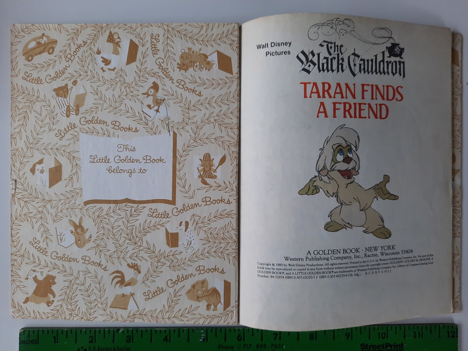 1985 Little Golden Book: Walt Disney's the Black - Etsy