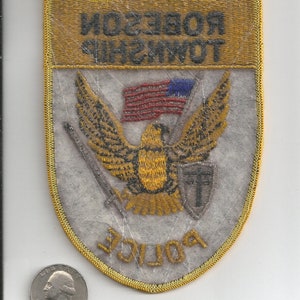 Vintage Official Authentic Police Patch: Police Robeson Township ...