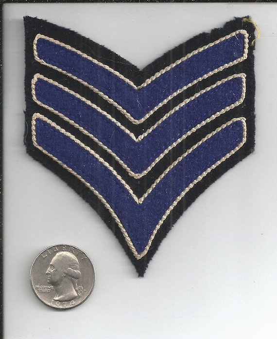 Vintage Authentic Police Rank Stripes Shoulder Patch - Etsy