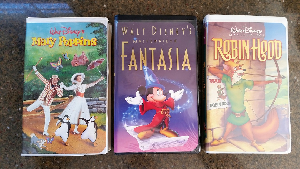 1990s Walt Disney VHS Tape Lot 3 Movie Videos: Mary Poppins - Etsy