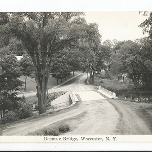 1950s RPPC Real Photo Postcard View of Decatur Bridge, Worcester ...
