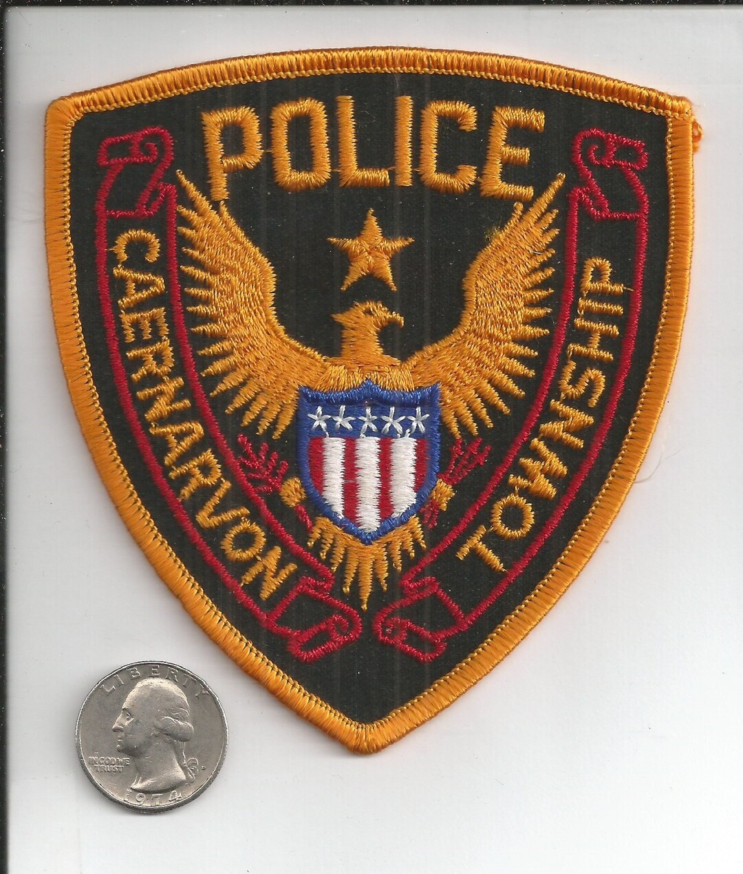 Vintage Official Authentic Police Patch: Police Caernarvon Township ...