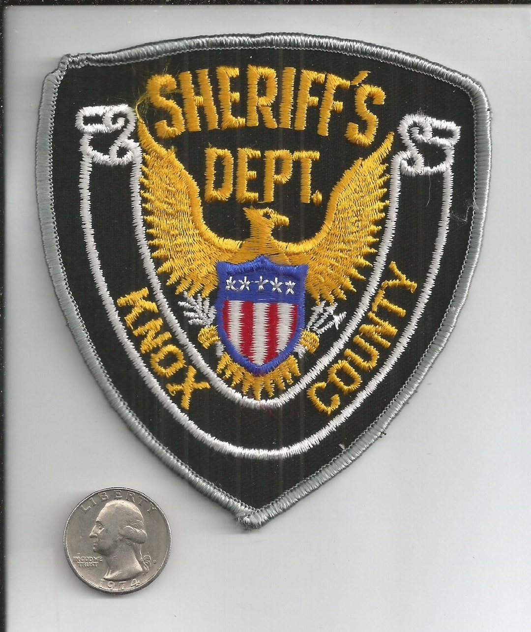 Vintage Official Authentic Police Patch: Sheriff's Department, Knox ...