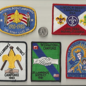Vintage 1970s- 1980s Lot of (8) Patches & (1) Medal, Boy Scouts of ...
