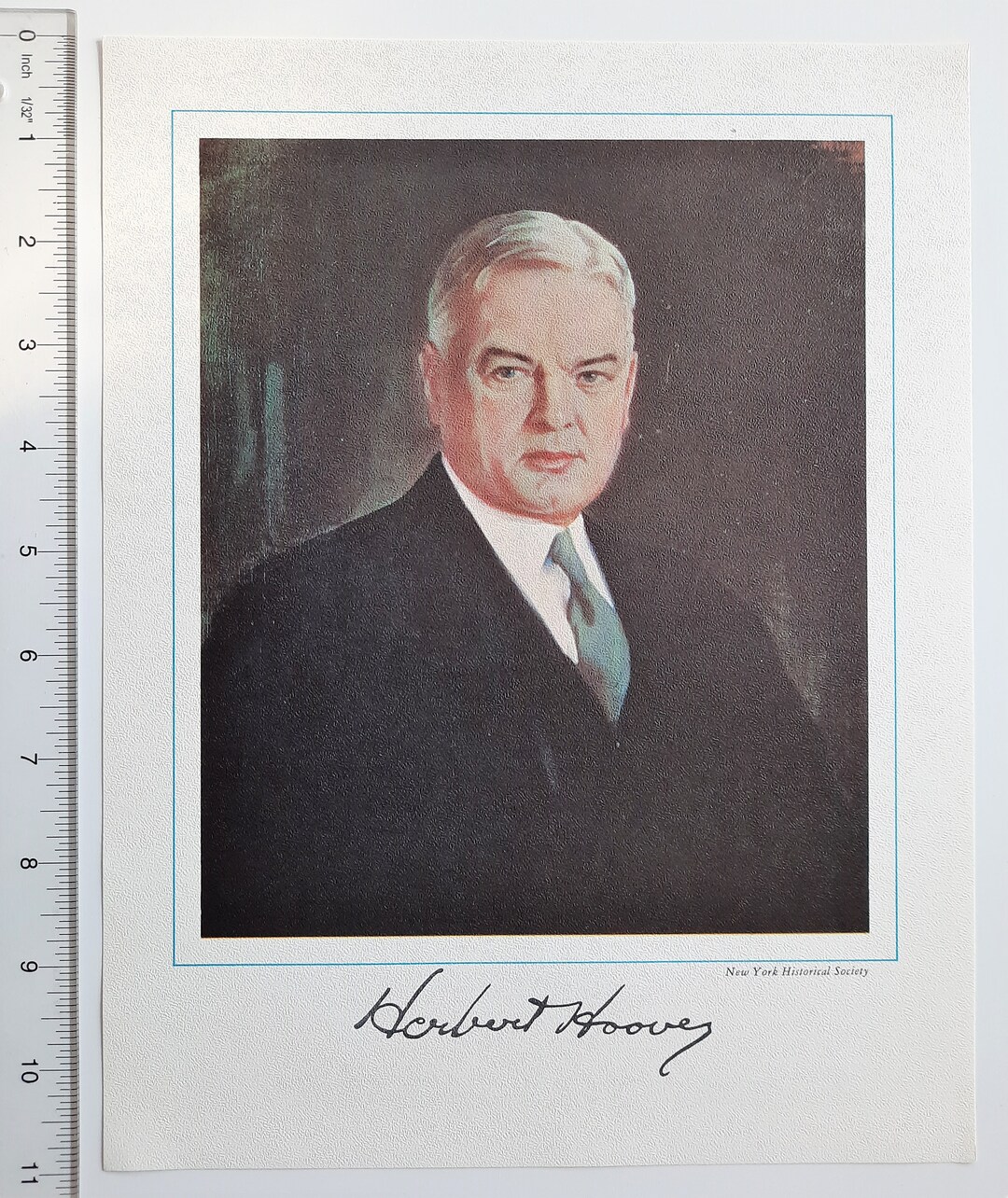 Vintage Original 1965 Print of United States U.S. President Herbert ...