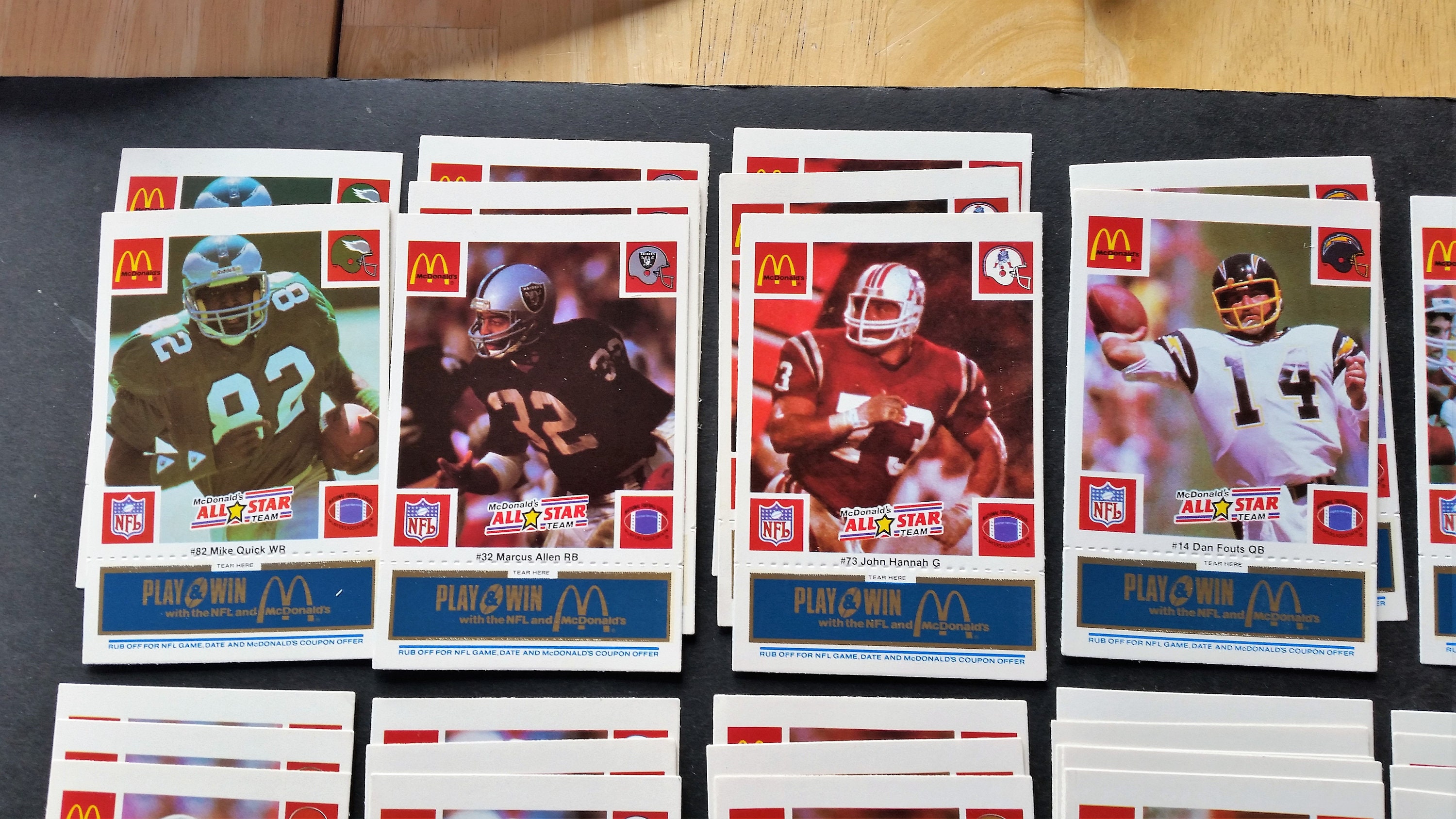 Collection of 46 1986 McDonald's NFL National Football | Etsy