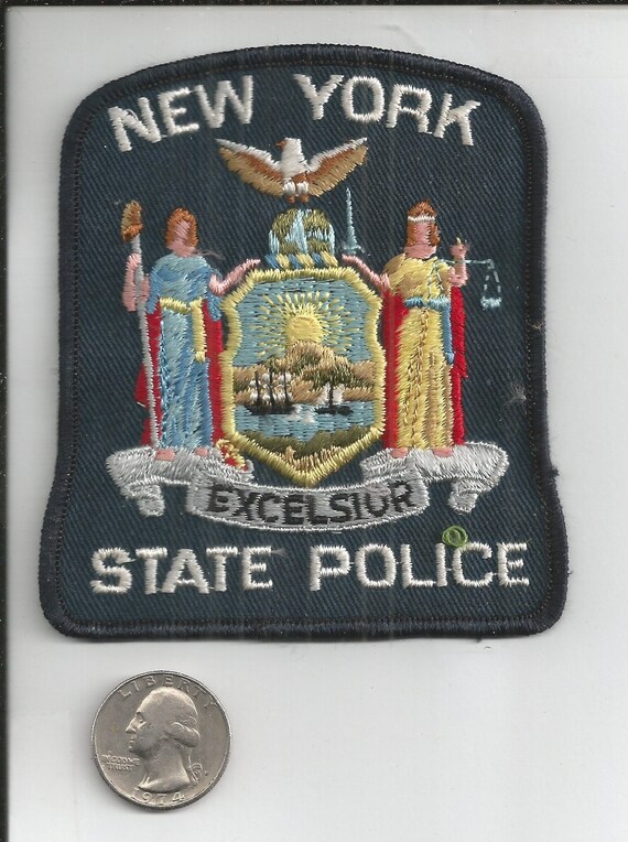 Vintage Official Authentic Police Patch: New York State - Etsy