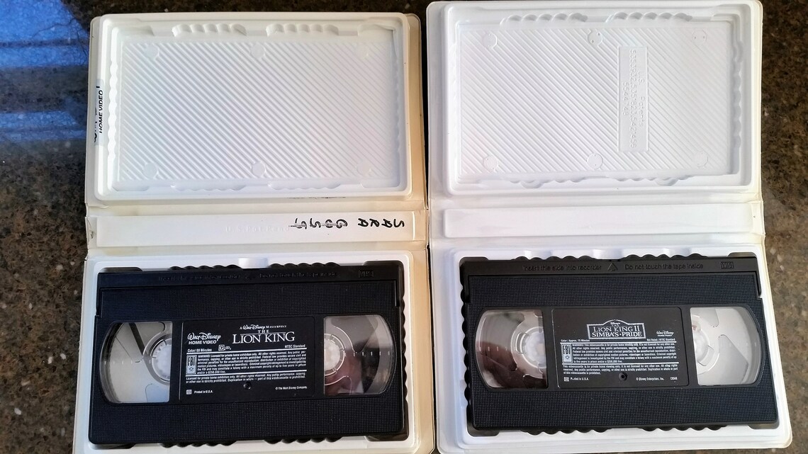 1990s Walt Disney VHS Tape Lot of 2 Movie Videos: the Lion - Etsy