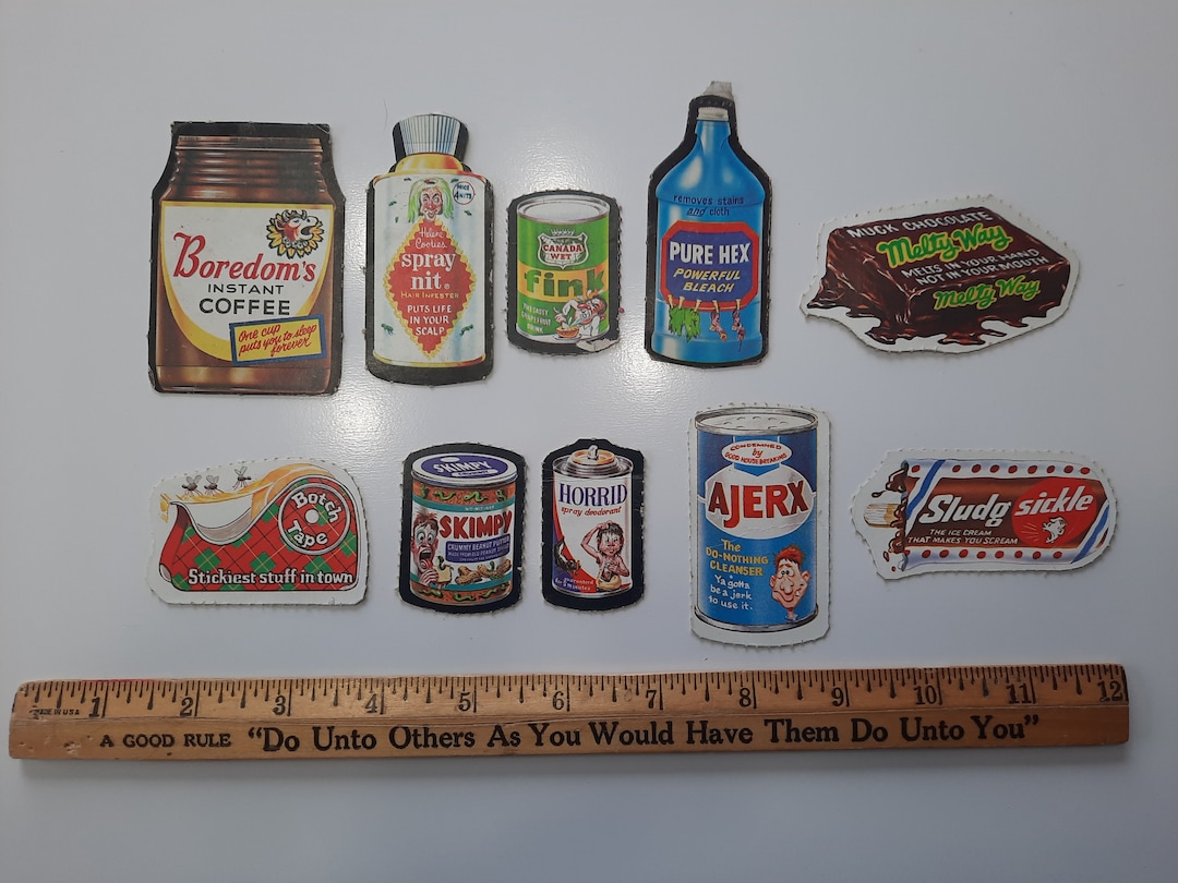 1960s Vintage Original Wacky Packages Die Cut Collection Lot of 10 ...