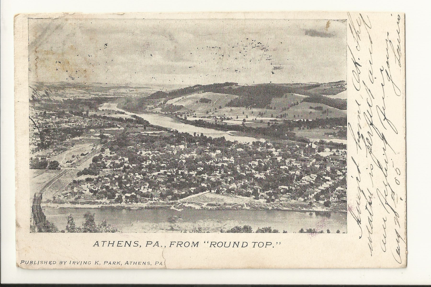 Collectibles Athens Pennsylvania Free Shipping ~ Very Small Town PC ...