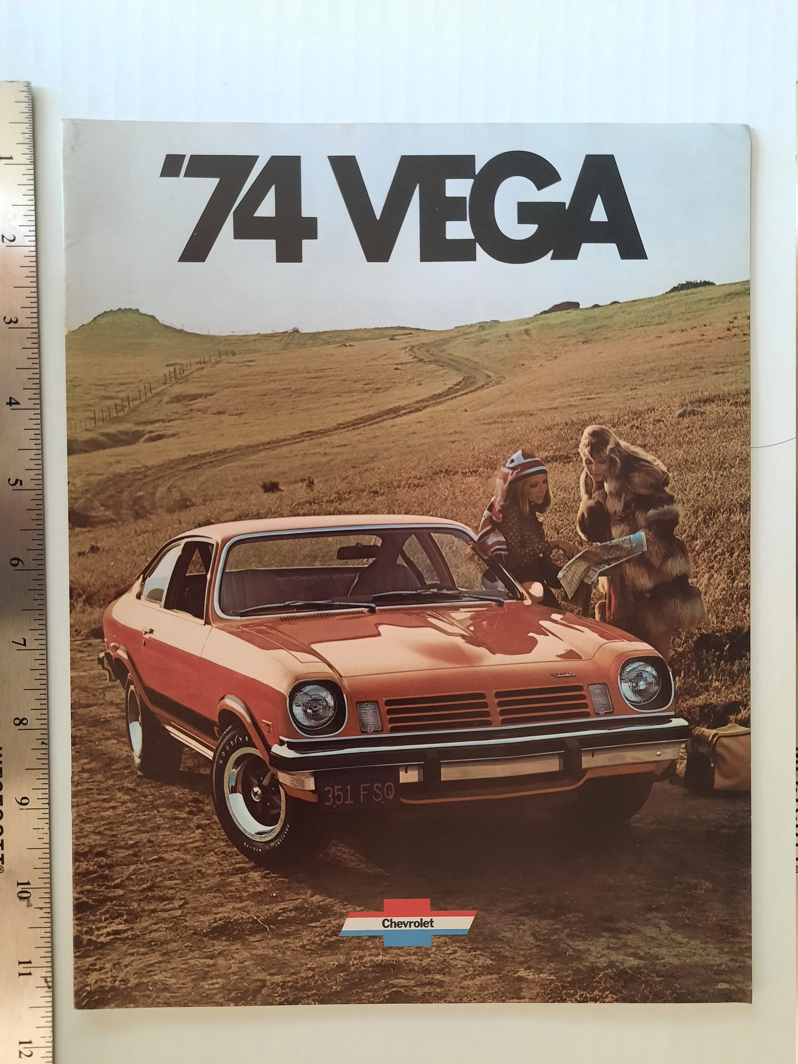 Vintage 1974 Chevrolet, Chevy Vega Dealers Brochure, Booklet: 16 Pgs, 8 ...