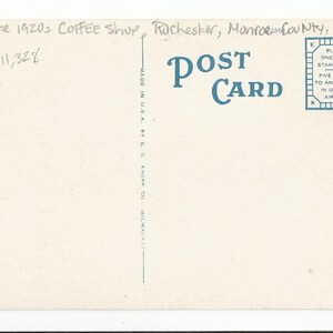 1920s Whiteborder WB Postcard Interior View of the Odenbach Coffee ...