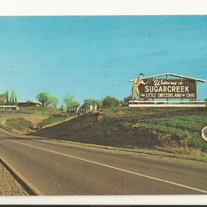 1960s Chrome Postcard View of Road Sign Welcome to Little | Etsy