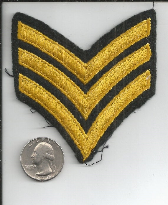 Vintage Authentic Police Rank Stripes Shoulder Patch - Etsy
