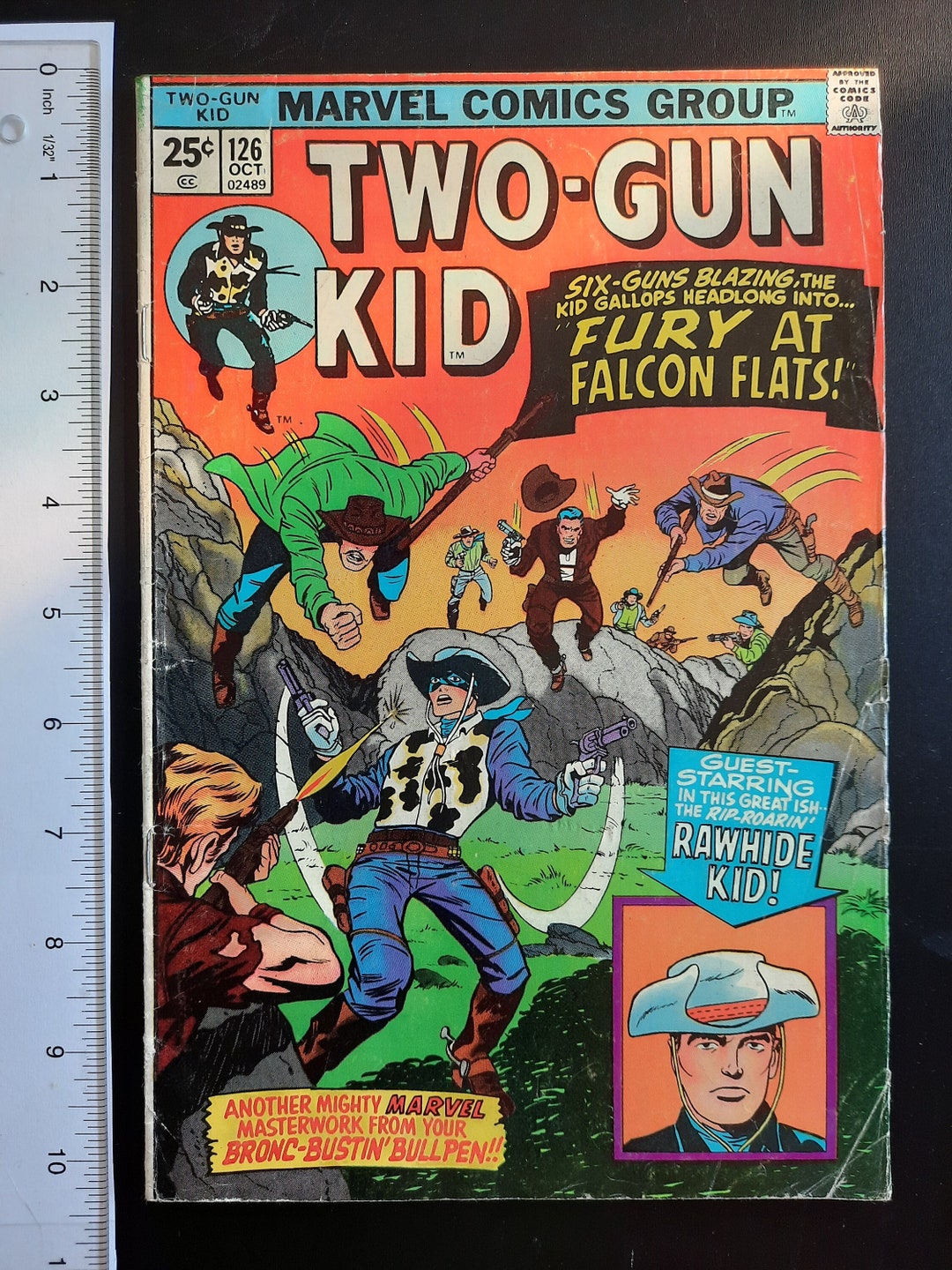 1975 Vintage Original Marvel Comic Book: Two Gun Kid, Fury at Falcon ...