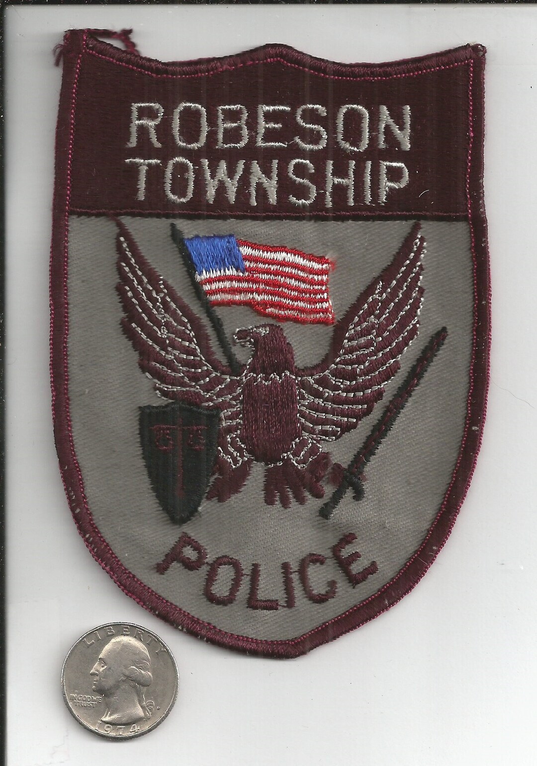 Vintage Official Authentic Police Patch: Police Robeson Township ...