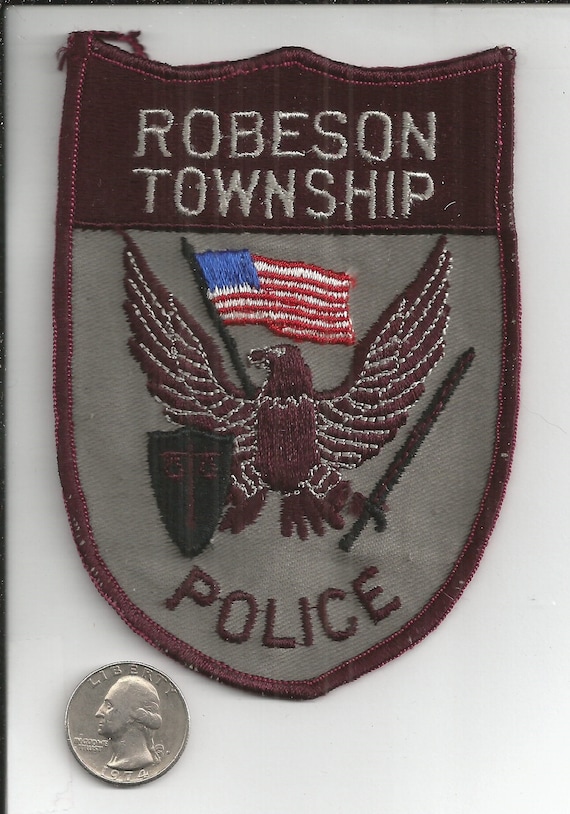 Vintage Official Authentic Police Patch: Police Robeson - Etsy