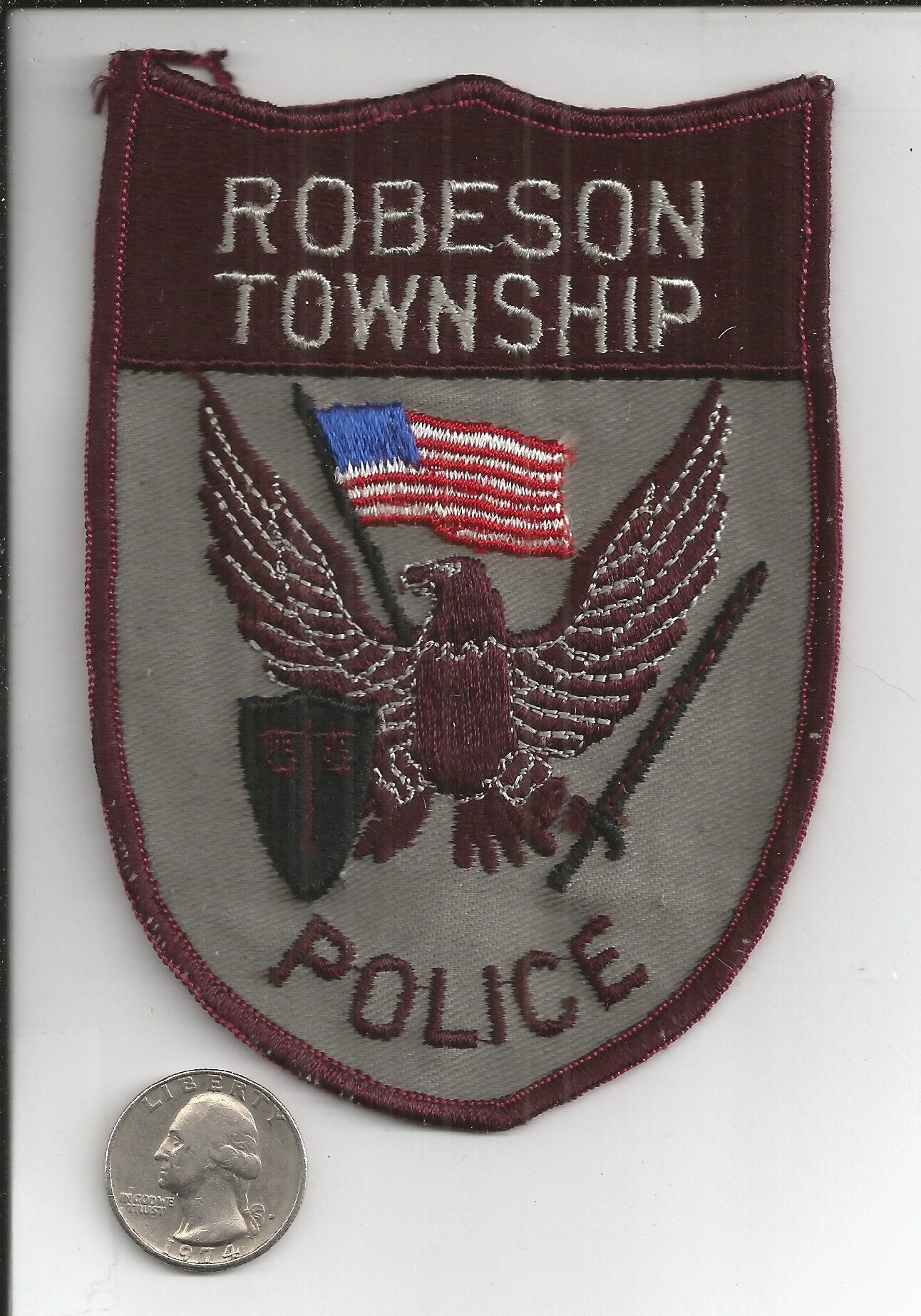 Vintage Official Authentic Police Patch: Police Robeson Township ...